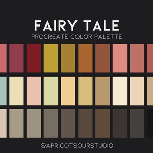 Fairy Tale Procreate Color Palette - Etsy