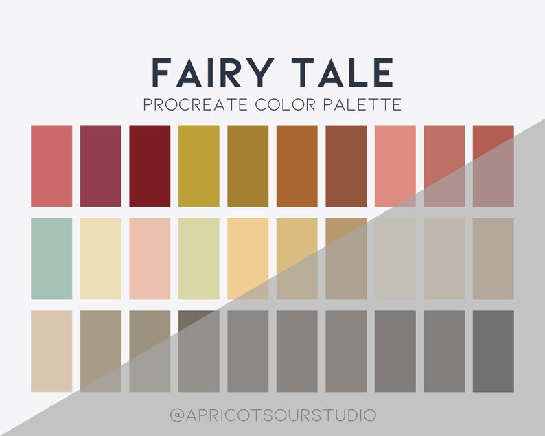 Fairy Tale Procreate Color Palette - Etsy