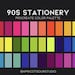 90s Stationery Procreate Color Palette - Etsy