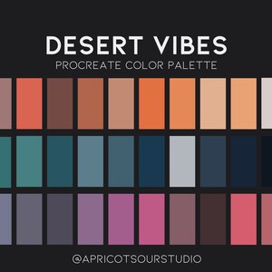 Desert Vibes Procreate Color Palette - Etsy