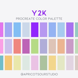 Y2K Procreate Color Palette - Etsy