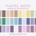 Pastel Goth Procreate Color Palette - Etsy