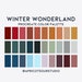 Winter Wonderland Procreate Color Palette - Etsy