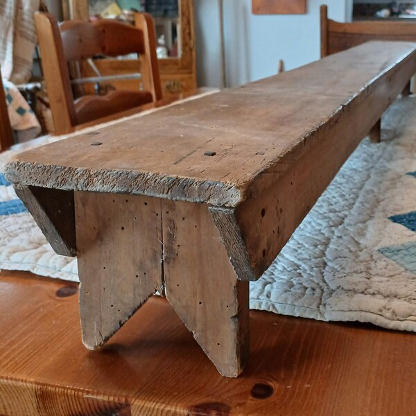 Antique Primitive Bench - Etsy