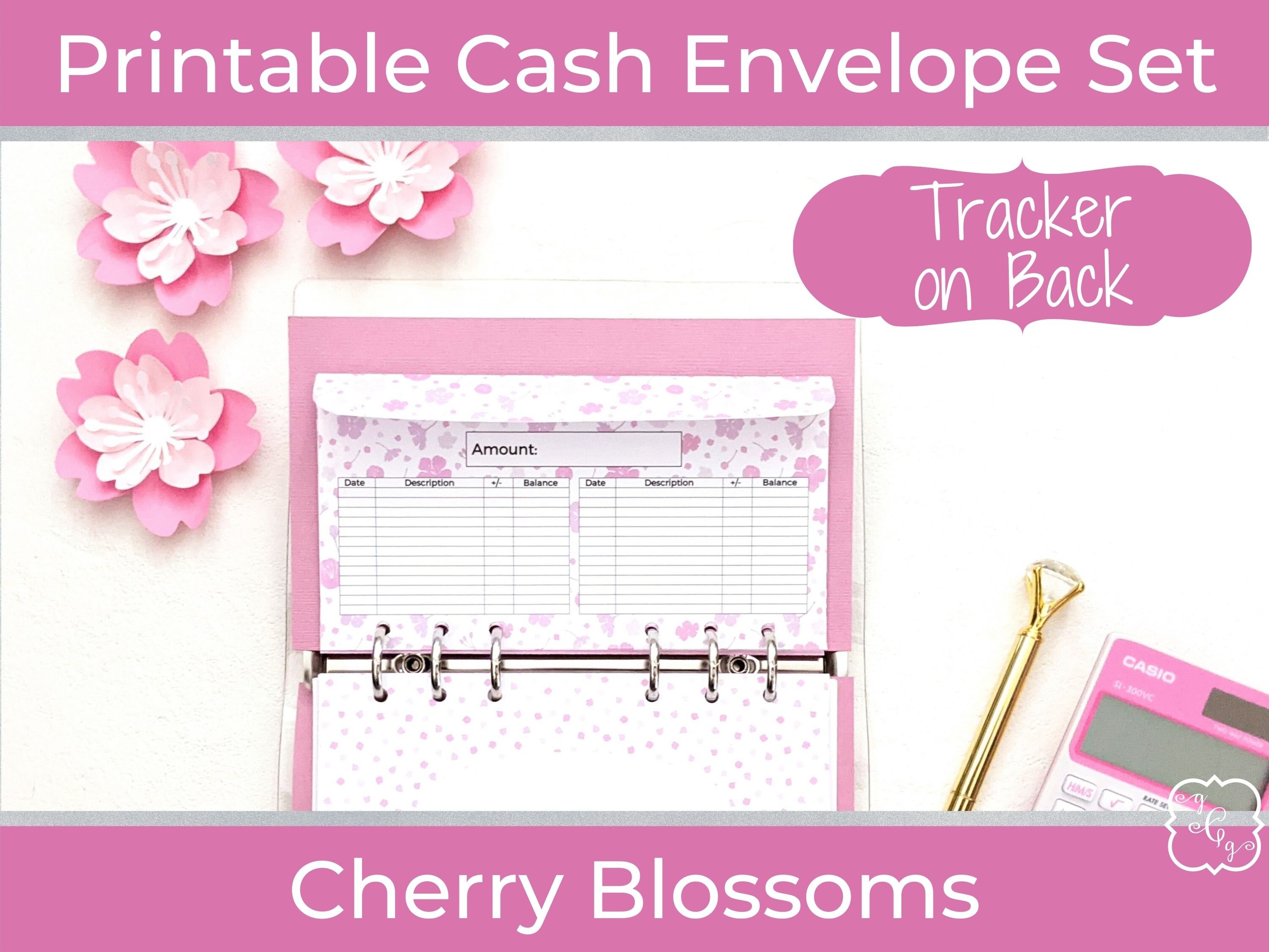 PRINTABLE Cash Envelope Set With Transaction Tracker Budget Essentials ...