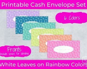 PRINTABLE Cash Envelope Set With Transaction Tracker Budget Essentials ...