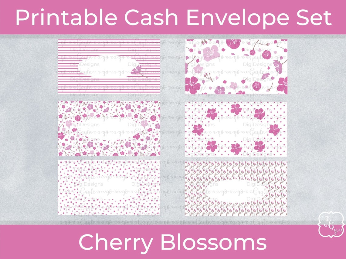 PRINTABLE Cash Envelope Set With Transaction Tracker Budget Essentials ...