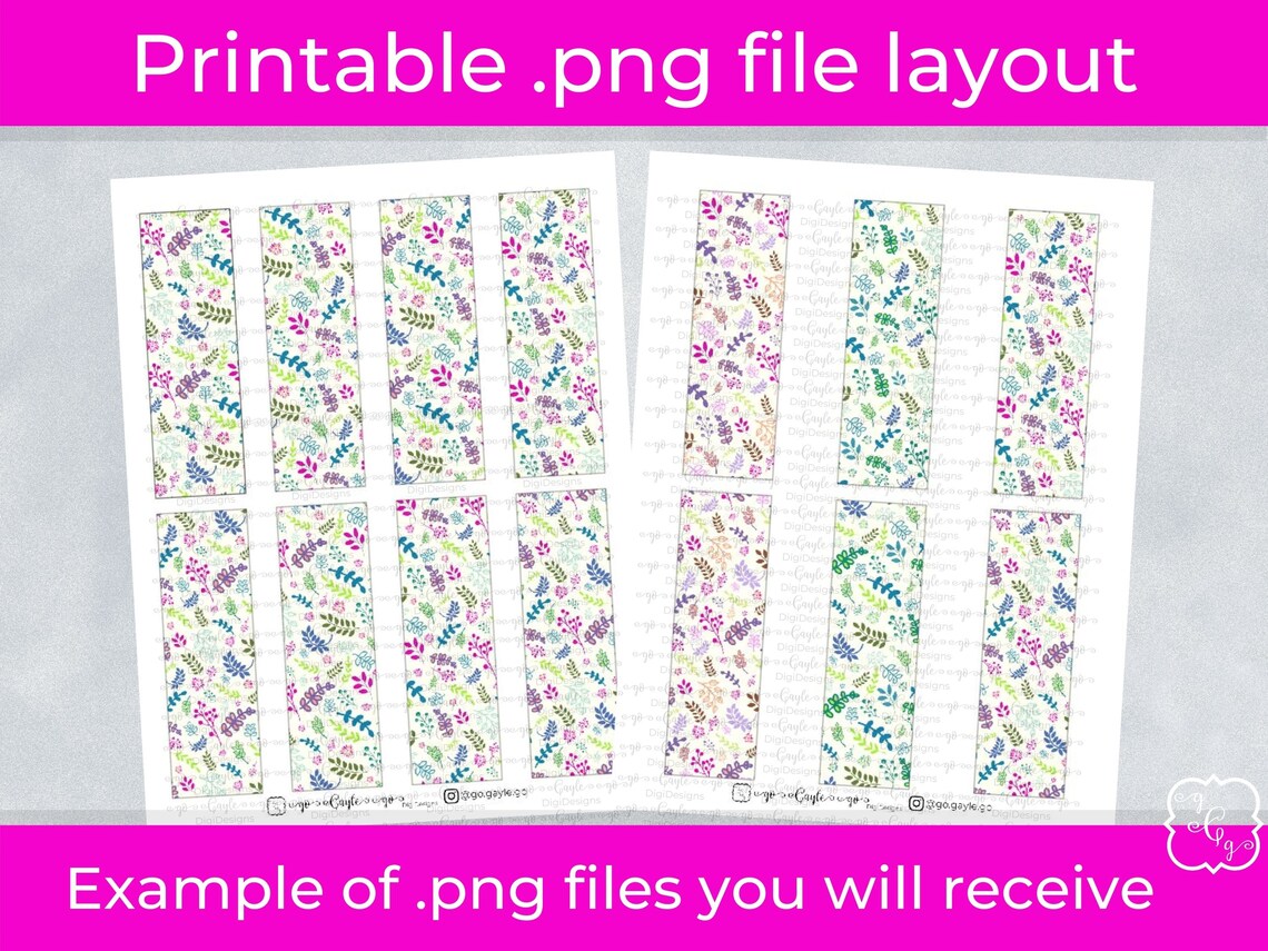 PRINTABLE Pen Wrap Set Glitter Pen Wraps Epoxy Pen Wrap Bright Bold ...