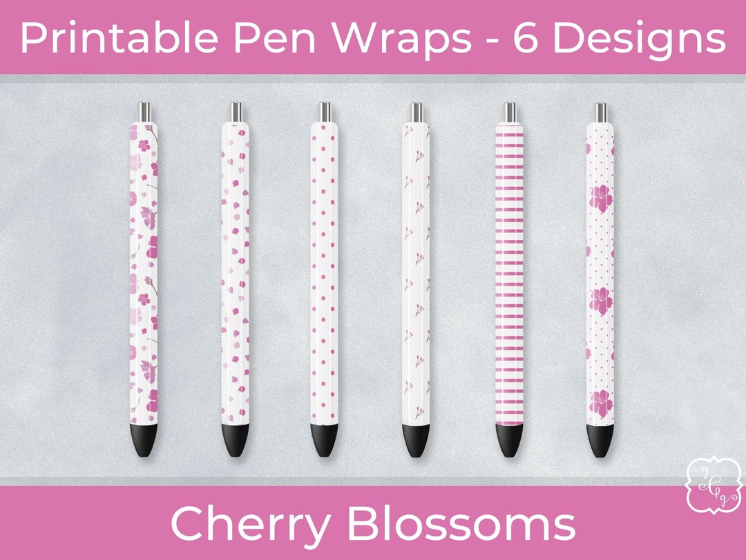 PRINTABLE Pen Wrap Set Glitter Pen Wrap Epoxy Pen Wraps - Etsy