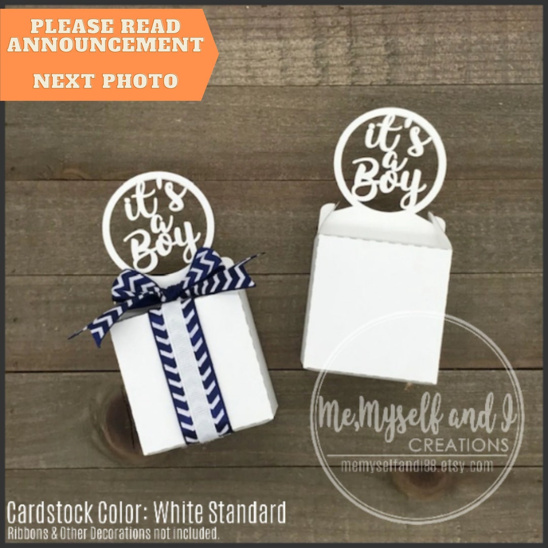 It's a Boy Baby Shower Favor Boxes Candy Buffet - Etsy