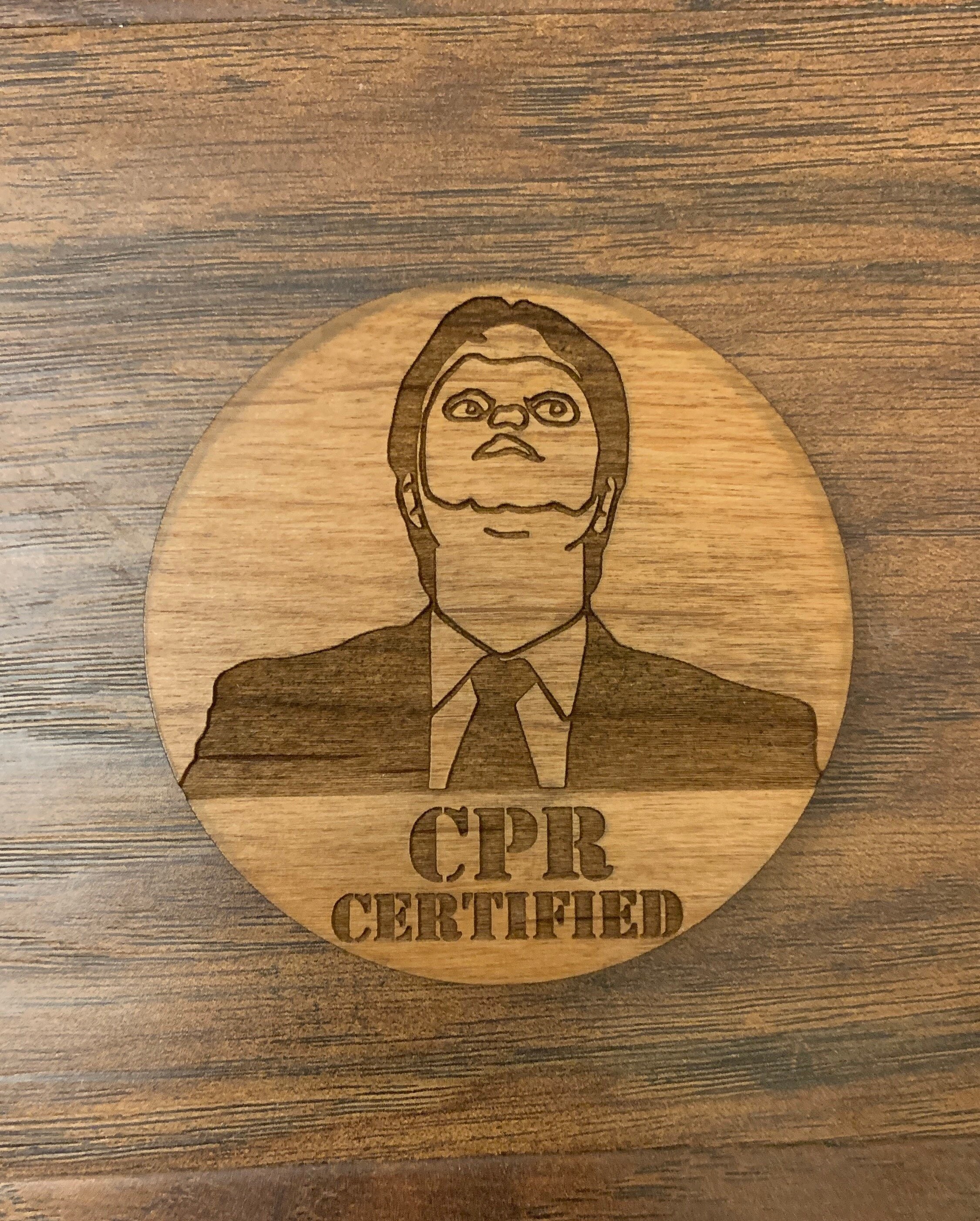 Dwight the Office CPR Certified Magnet | Etsy