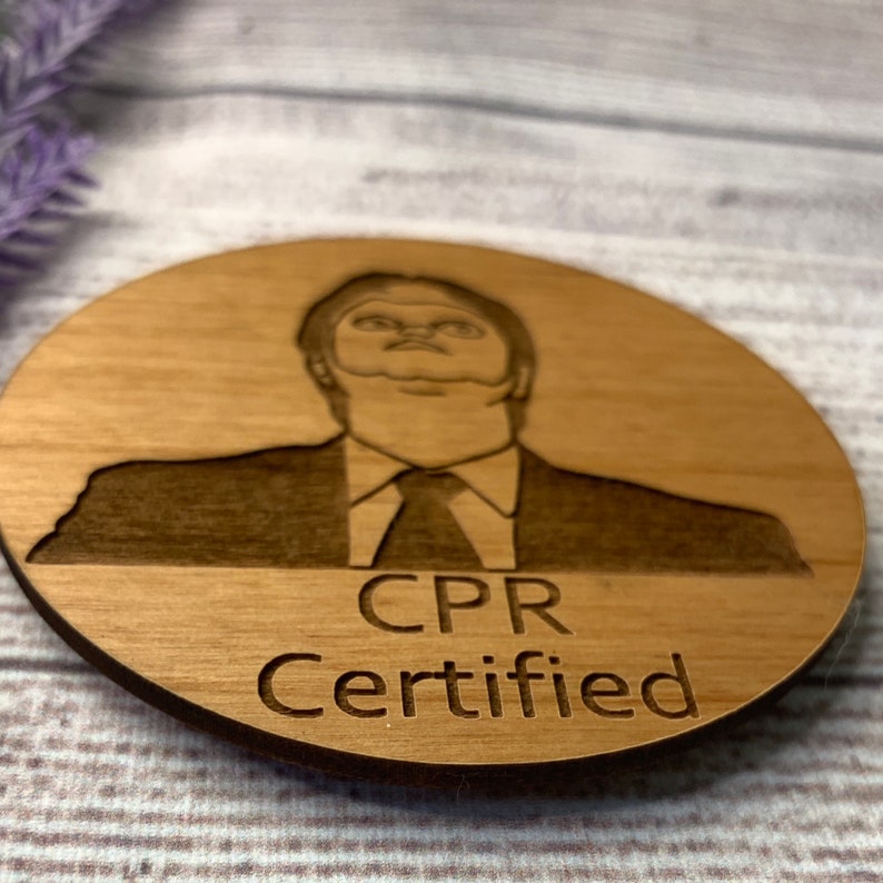 Dwight the Office CPR Certified Magnet | Etsy
