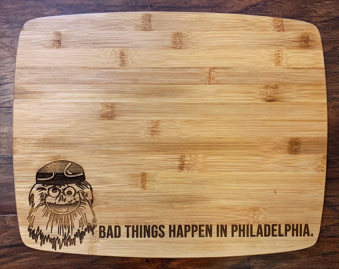 Gritty Bad Things Happen in Philadelphia Cutting Board/charcuterie - Etsy