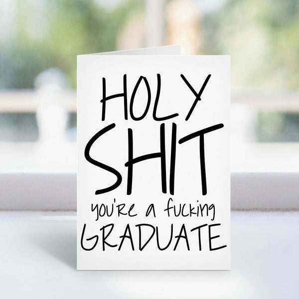 Funny Graduation Card - Etsy