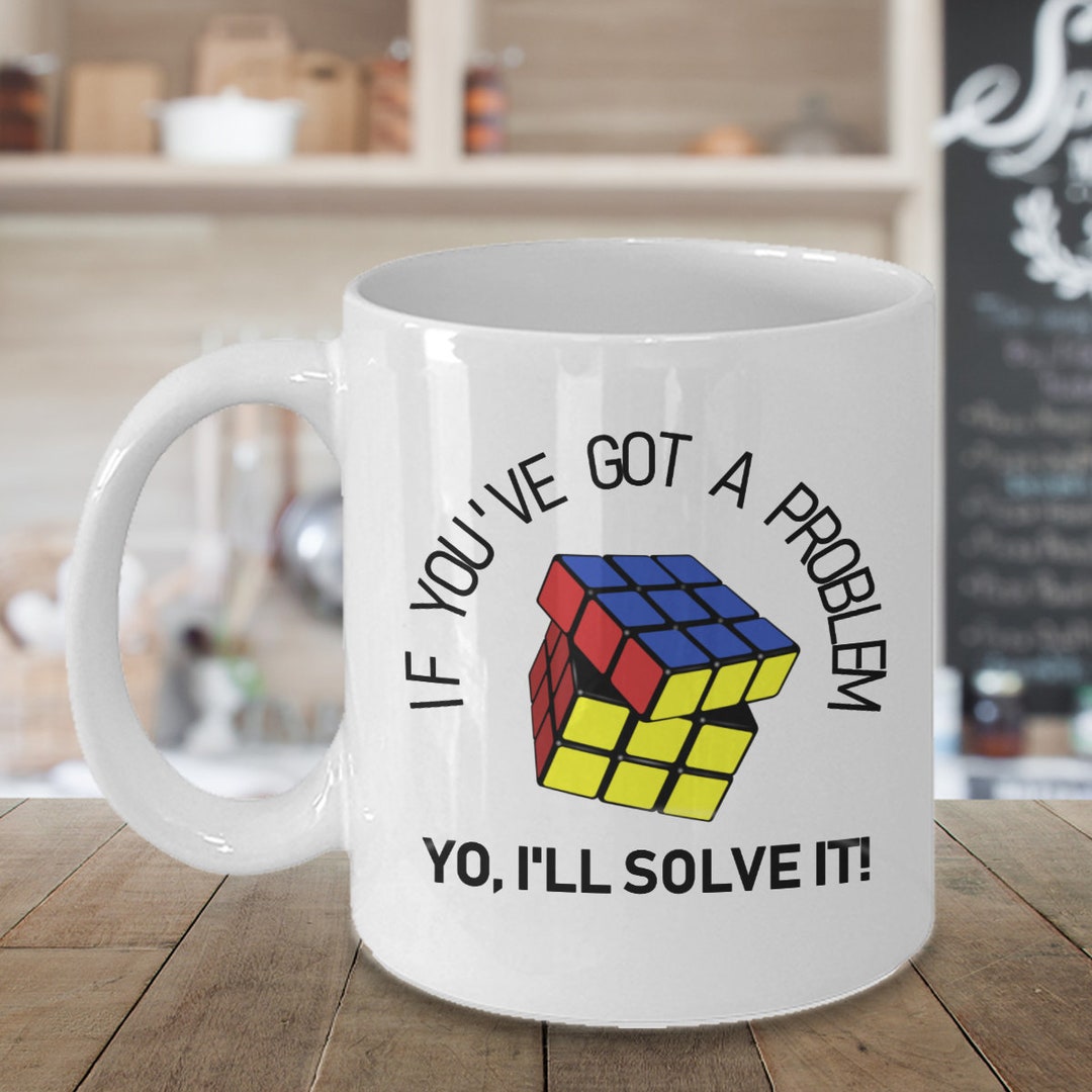 Rubiks Cube Ceramic Coffee Mug - Large Novelty Mugs Kitschy Birthday ...