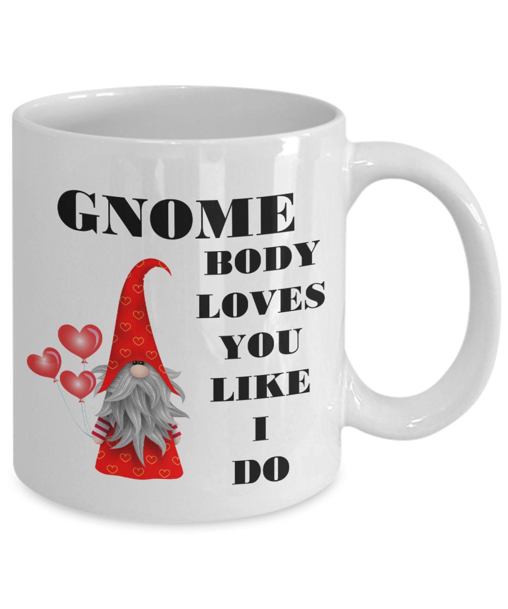 Gnome Coffee Cup - Valentine Gift Gnome - Garden Gift Idea - Garden ...