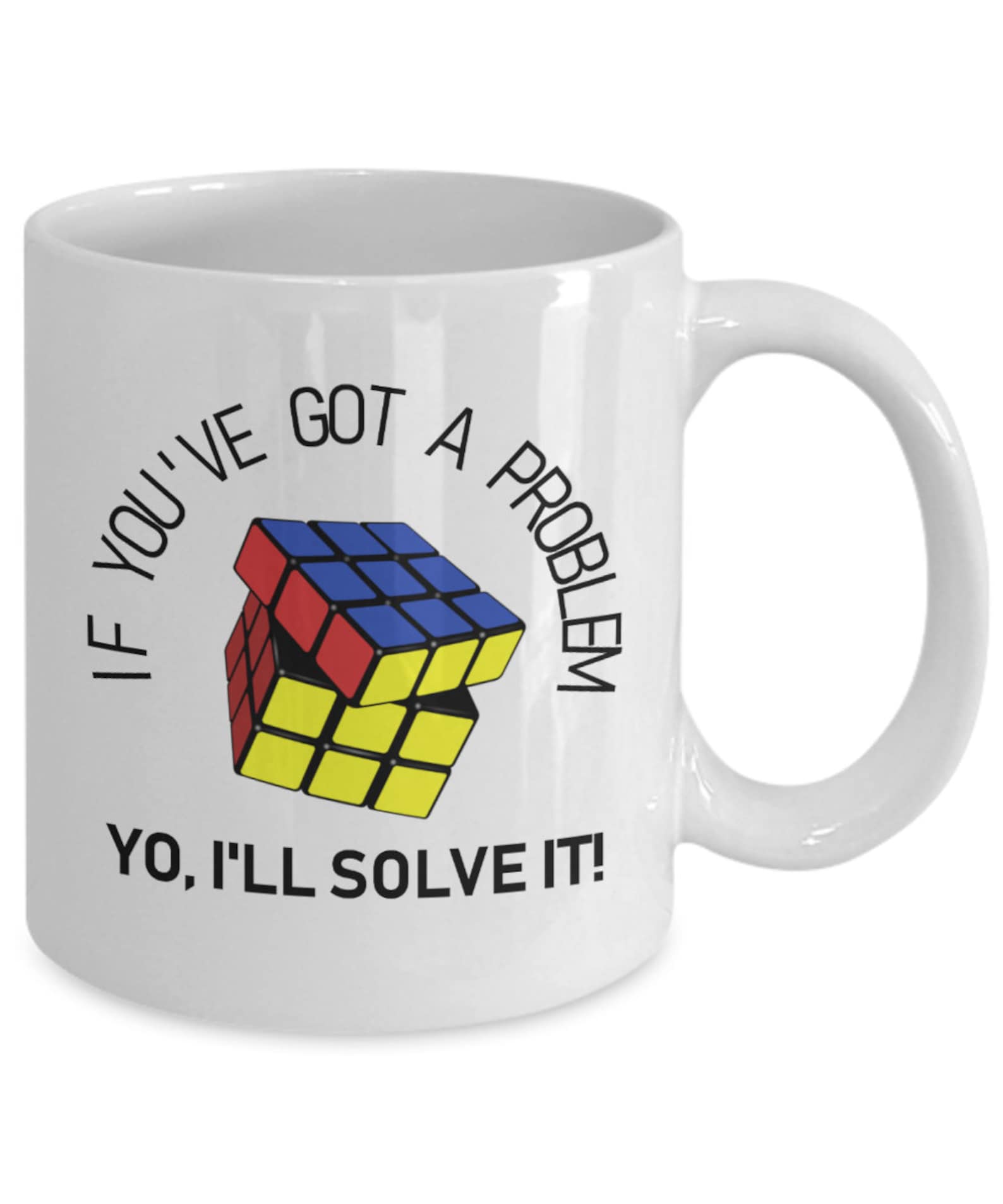 Rubiks Cube Ceramic Coffee Mug Large Novelty Mugs Kitschy - Etsy