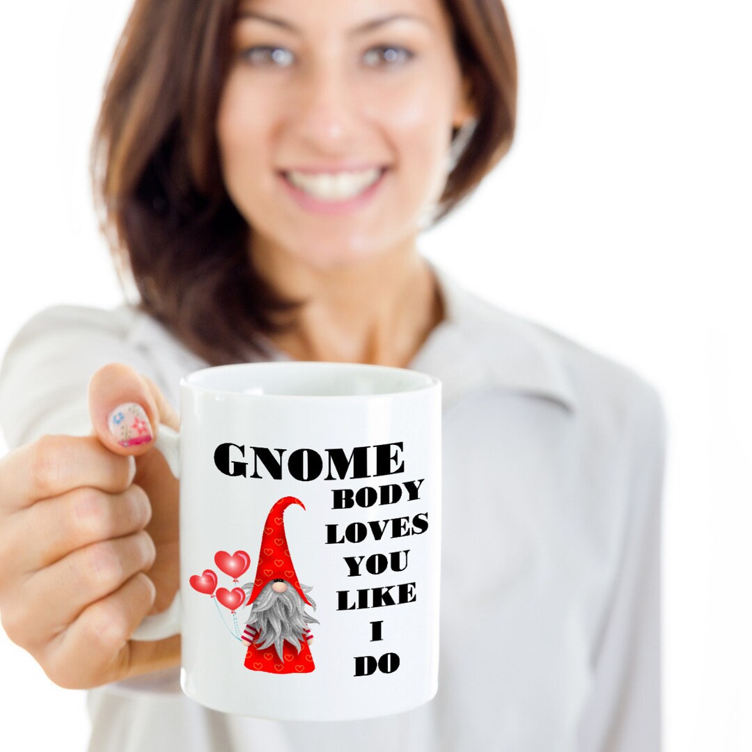 Gnome Coffee Cup - Valentine Gift Gnome - Garden Gift Idea - Garden ...