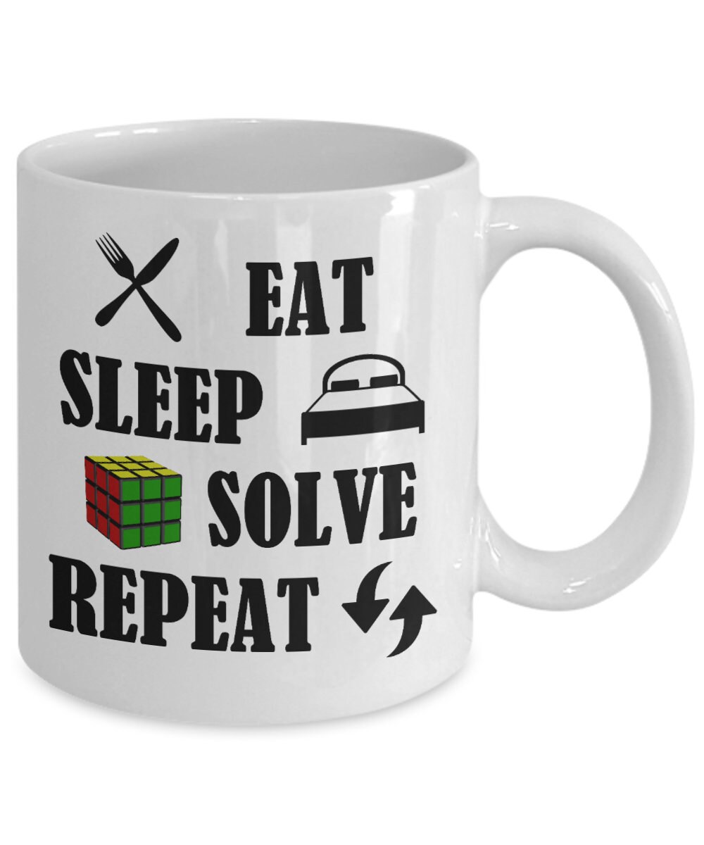 Rubiks Cube Ceramic Coffee Mug Large Novelty Mugs Kitschy | Etsy