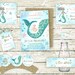 Editable Mermaid Party Bundle, Printable Mermaid Party Decor Set, DIY ...