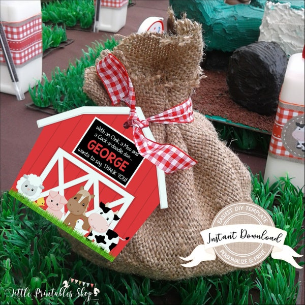 Farm Favor Tags - Etsy