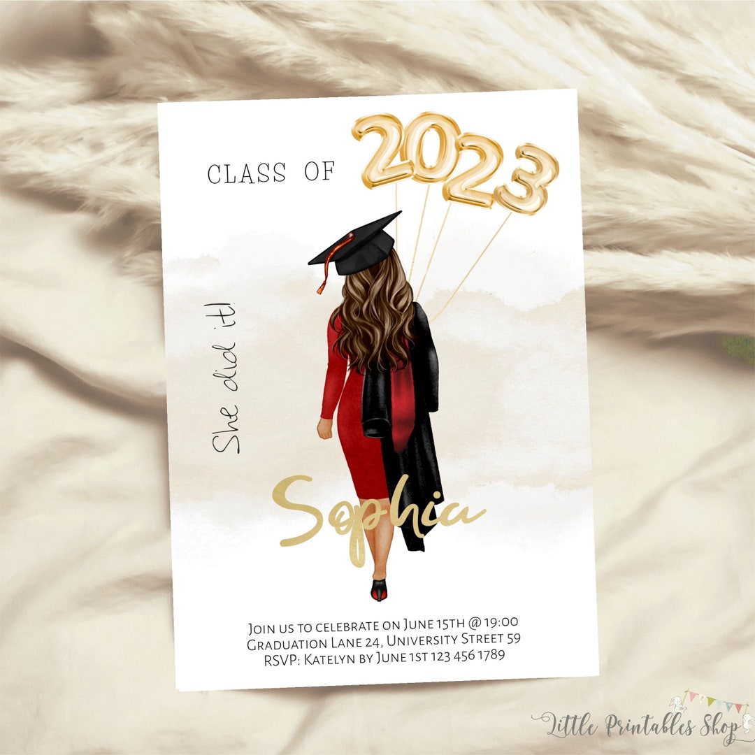 Personalized Graduation Invitation Class of 2023 Party - Etsy