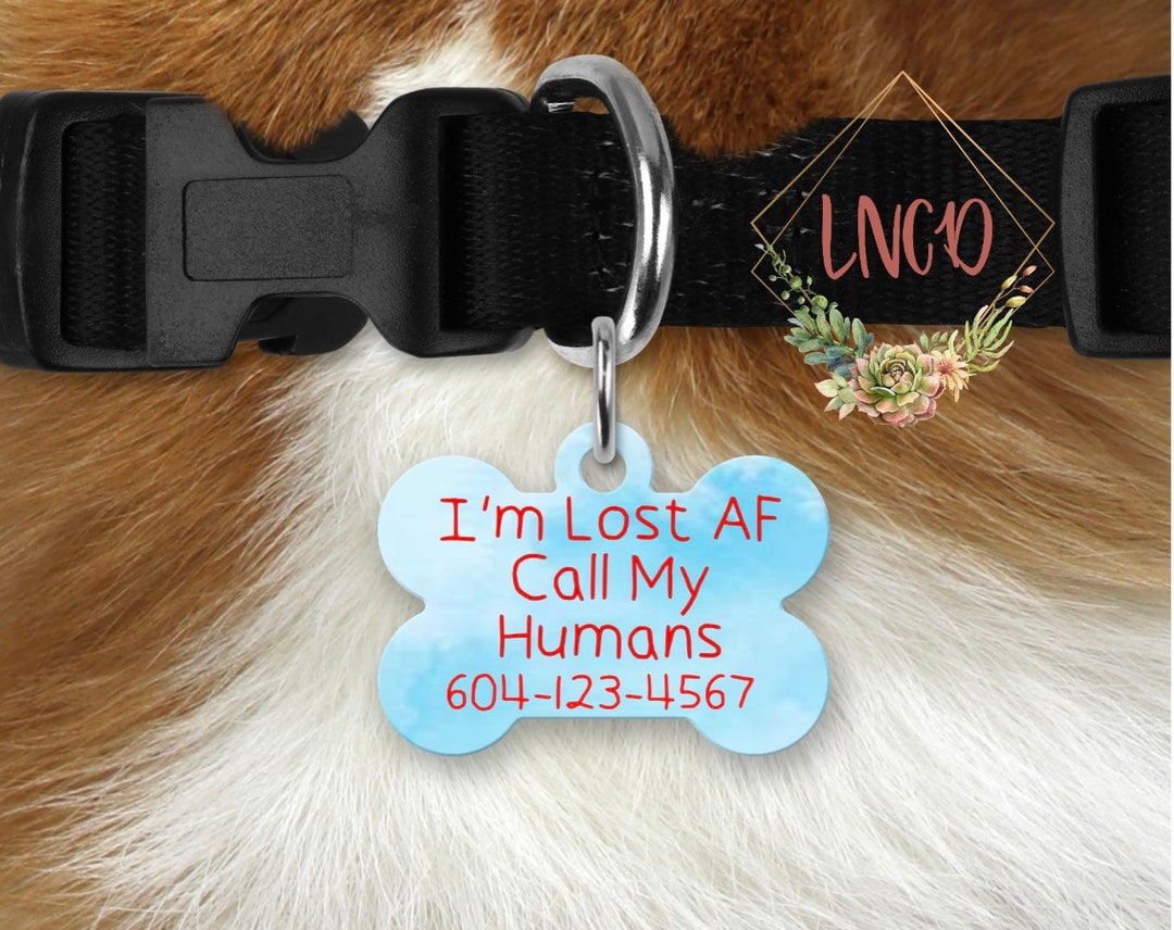 Metal Dog Tag, Funny Tag, Name Tag, Custom Dog Tag, Personalized, Fur ...