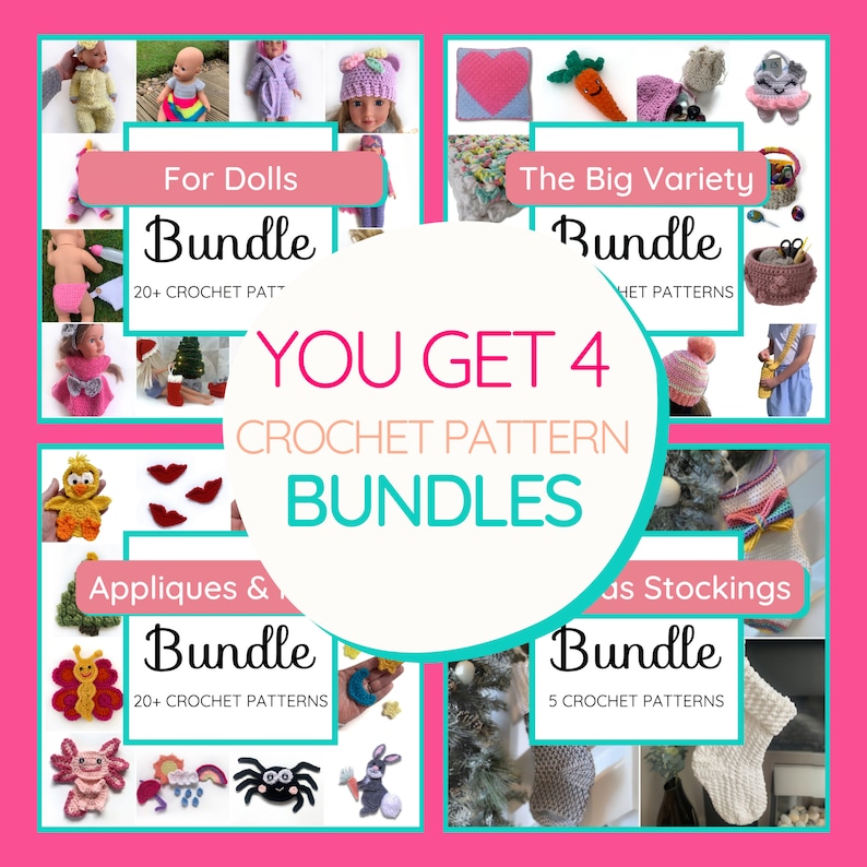 Over 80 PDF Crochet Pattern Bundle - Ultimate Mega Crochet Pattern ...