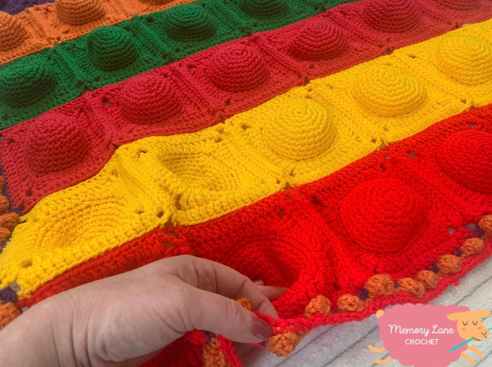 PDF Crochet Pattern Bubble Burst Blanket Kids Interactive | Etsy