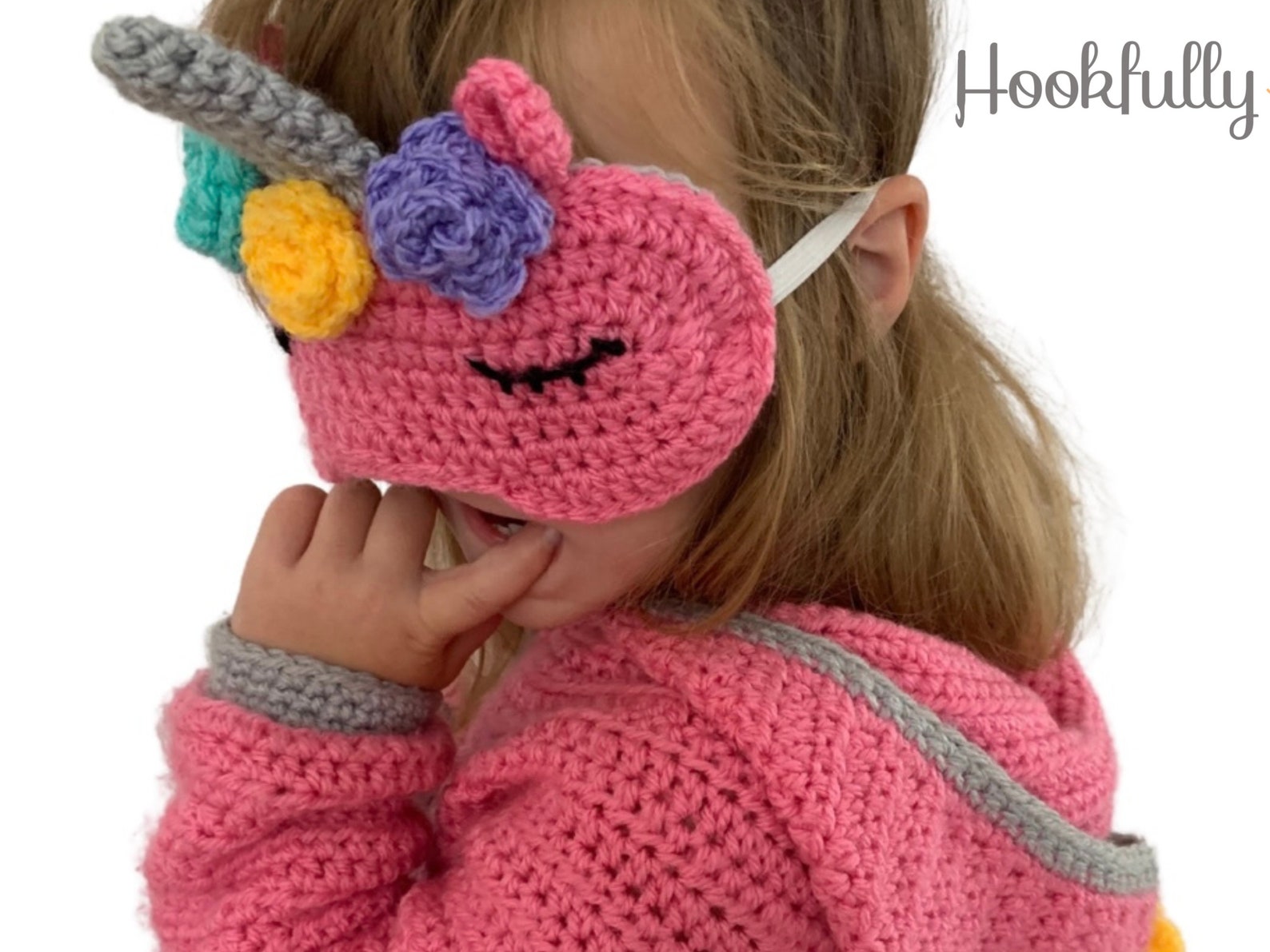 PDF Crochet Pattern | Unicorn Eye Mask | Girls Blindfold | Animal Kids ...