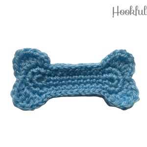 PDF Crochet Pattern | Dog Bone Applique | Flat Bone Motif | Easy ...