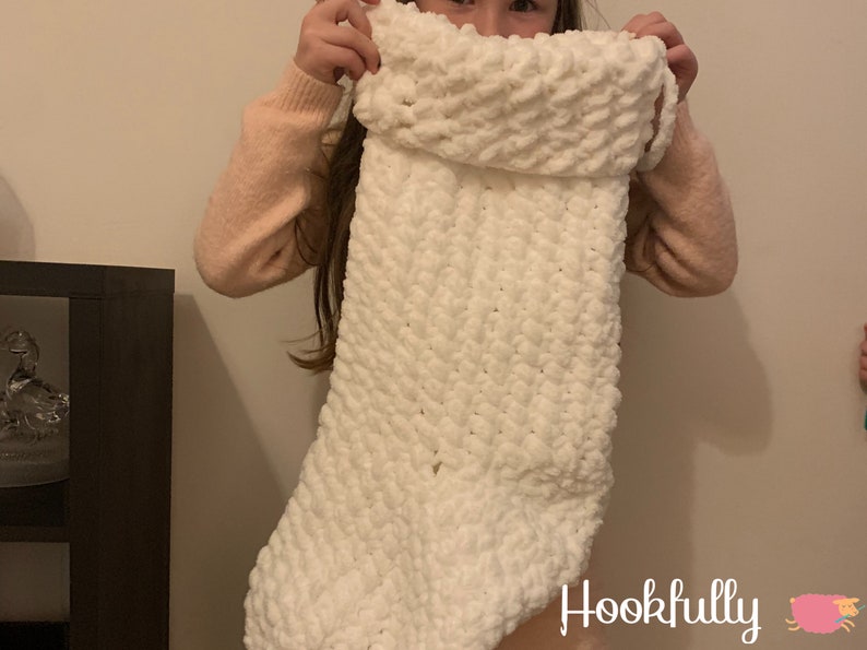 PDF Crochet Pattern Large Christmas Stocking Super Bulky - Etsy