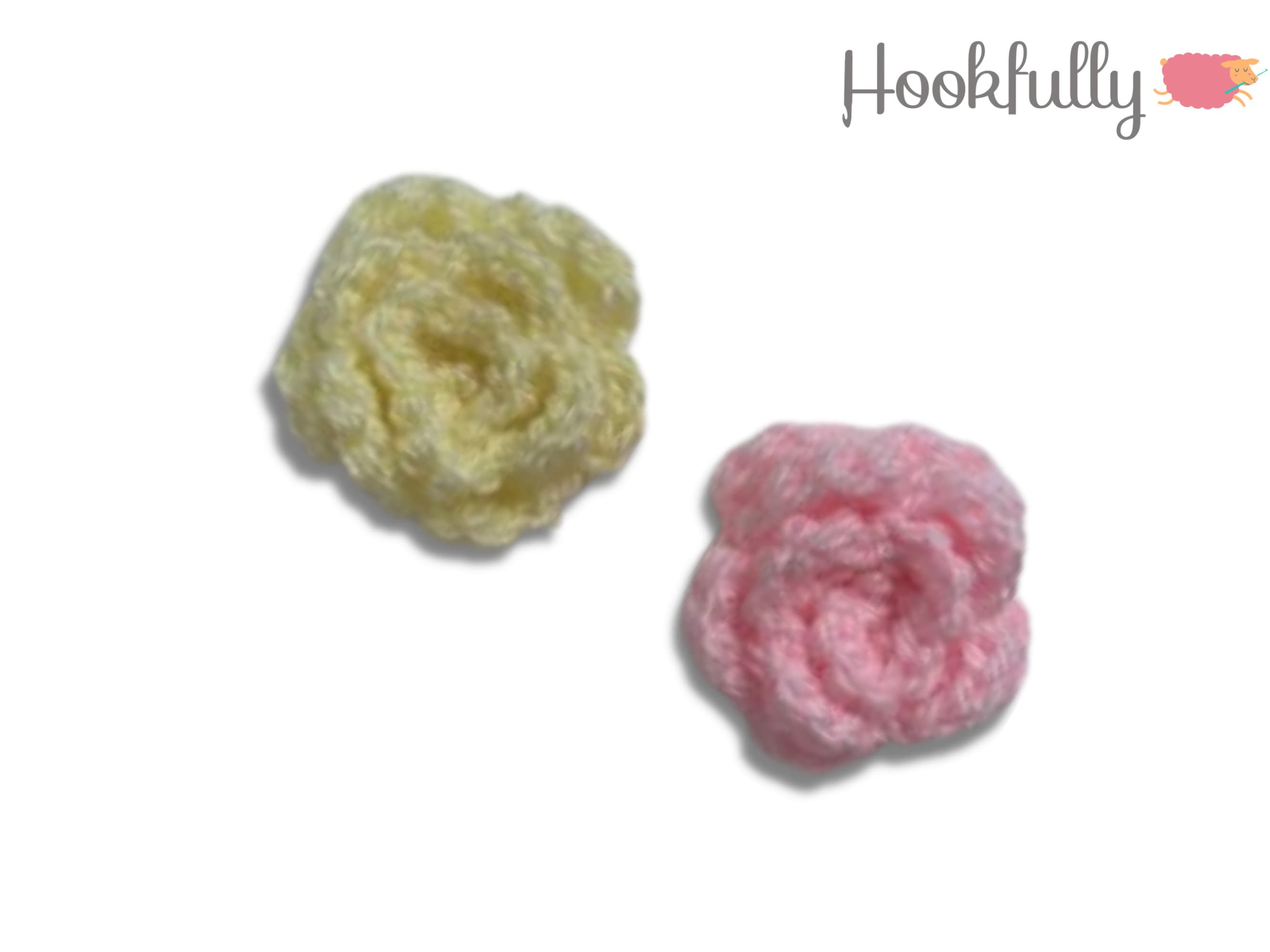 PDF Crochet Pattern | Simple Rose Applique | Easy Flower for Beginners ...