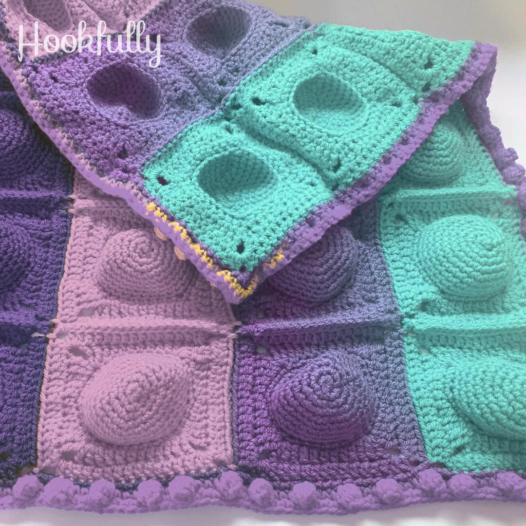 PDF Crochet Pattern | Bubble Burst Blanket | Kids Fidget Interactive ...