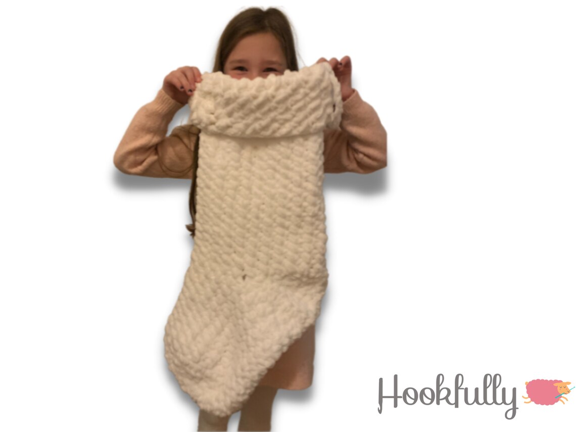 PDF Crochet Pattern Large Christmas Stocking Super Bulky - Etsy