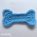 PDF Crochet Pattern | Dog Bone Applique | Flat Bone Motif | Easy ...