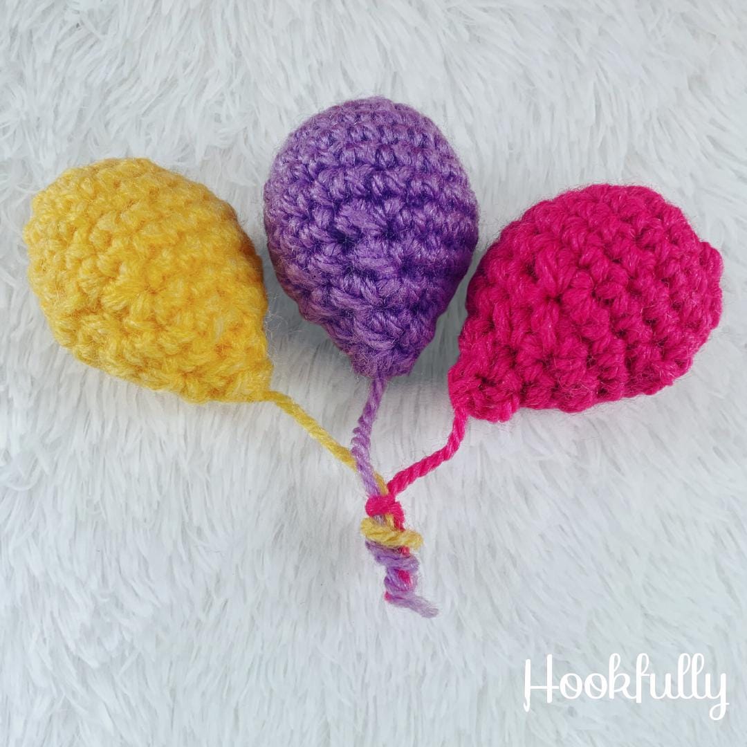 PDF Crochet Pattern | Small Little Balloons | Easy Beginner Amigurumi ...