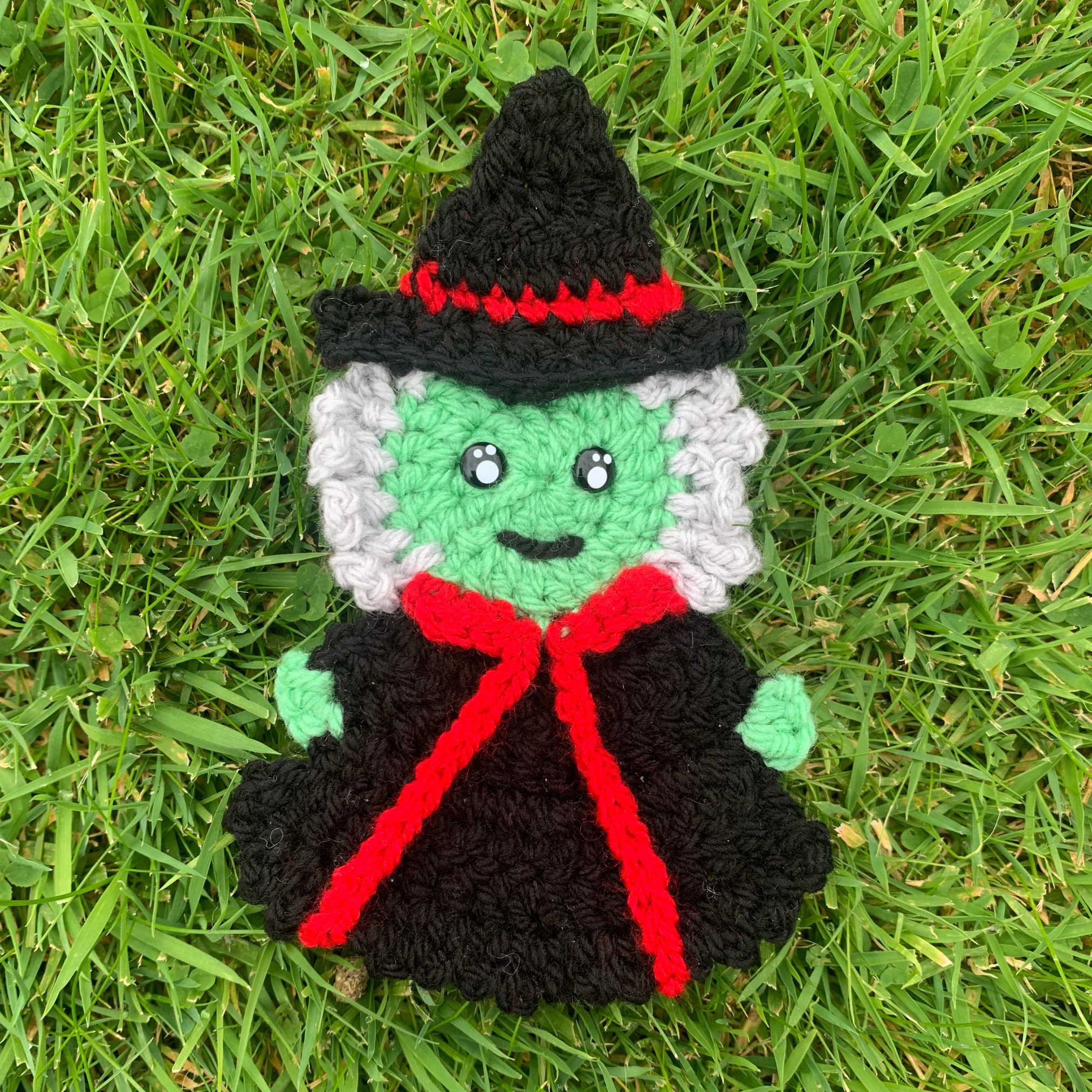 Crochet Pattern PDF | Halloween Witch Applique | Crochet Garlands ...