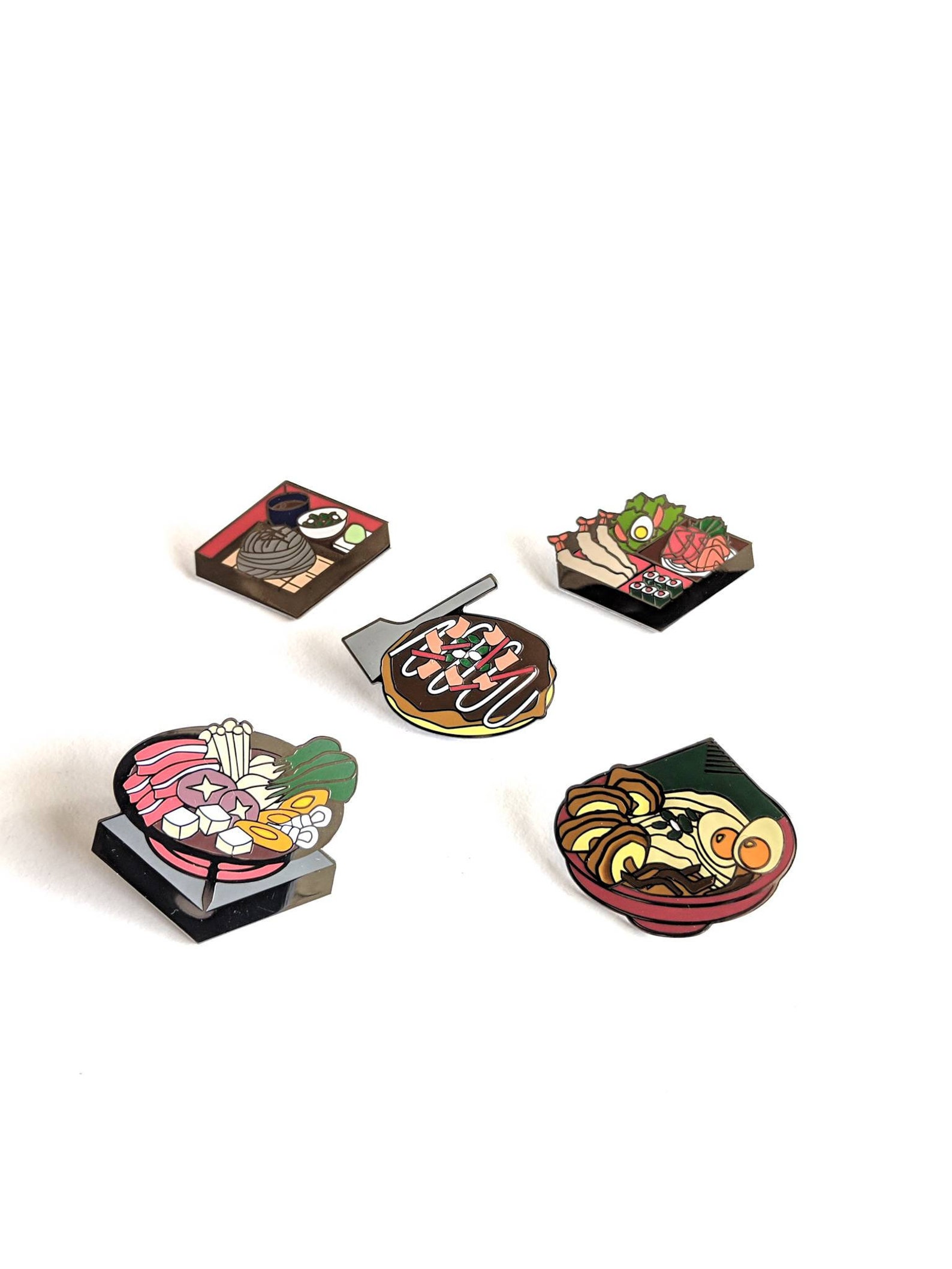 Japanese Food Enamel Pin Set - Etsy