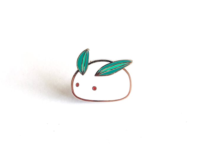 Snow Bunny Pin - Etsy