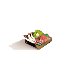 Japanese Food Enamel Pin Set - Etsy