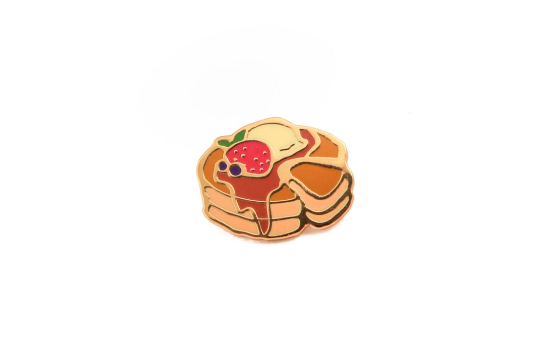 Pancake Enamel Pin - Etsy Canada