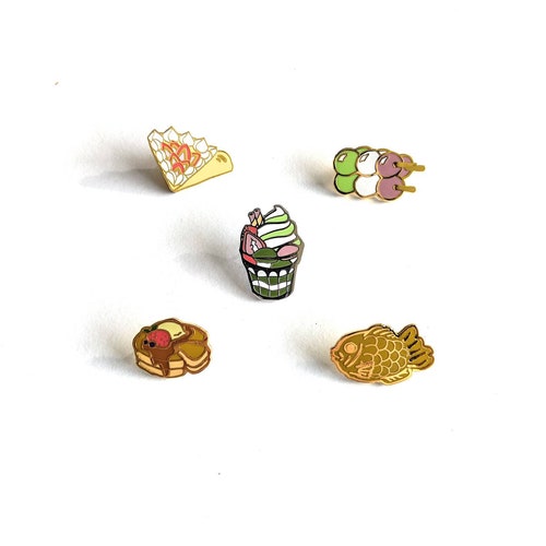 Japanese Food Enamel Pin Set - Etsy