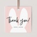 Bunny Birthday Thank You Tag, Some Bunny Birthday Favor Tag, Some Bunny ...