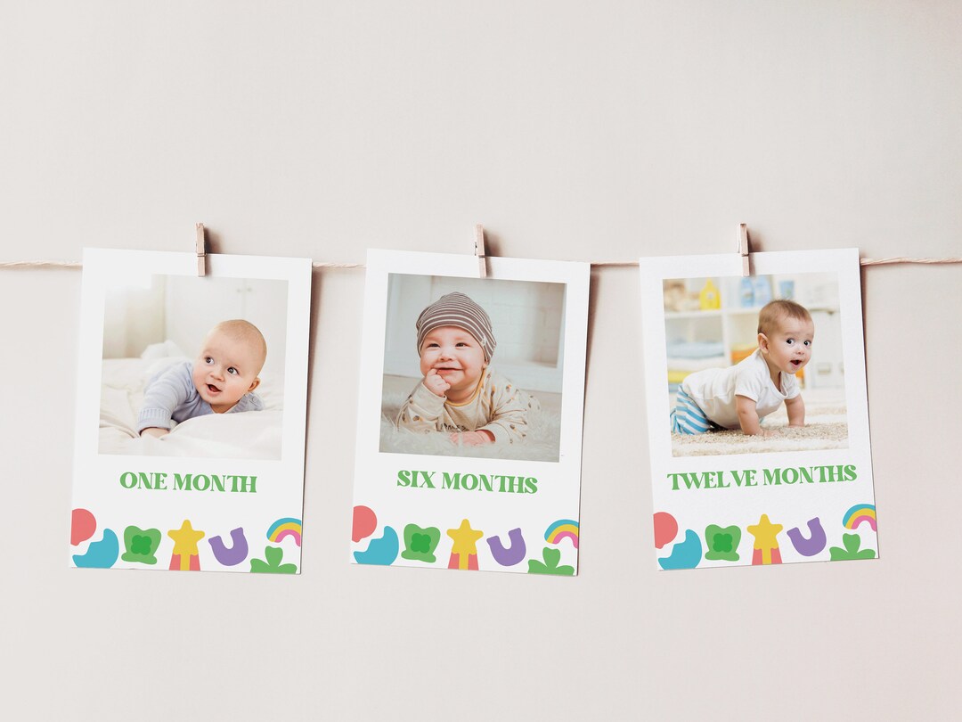 Lucky Charm Photo Banner, Lucky One Month to Month Banner, St. Patricks ...