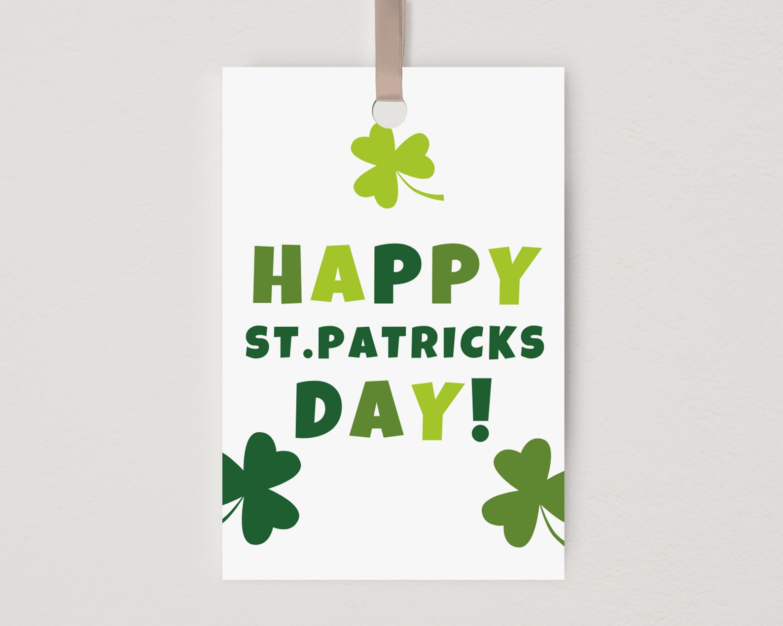 Printable Saint Patrick's Day Tag, St. Patricks Day Tag, Saint Patricks ...