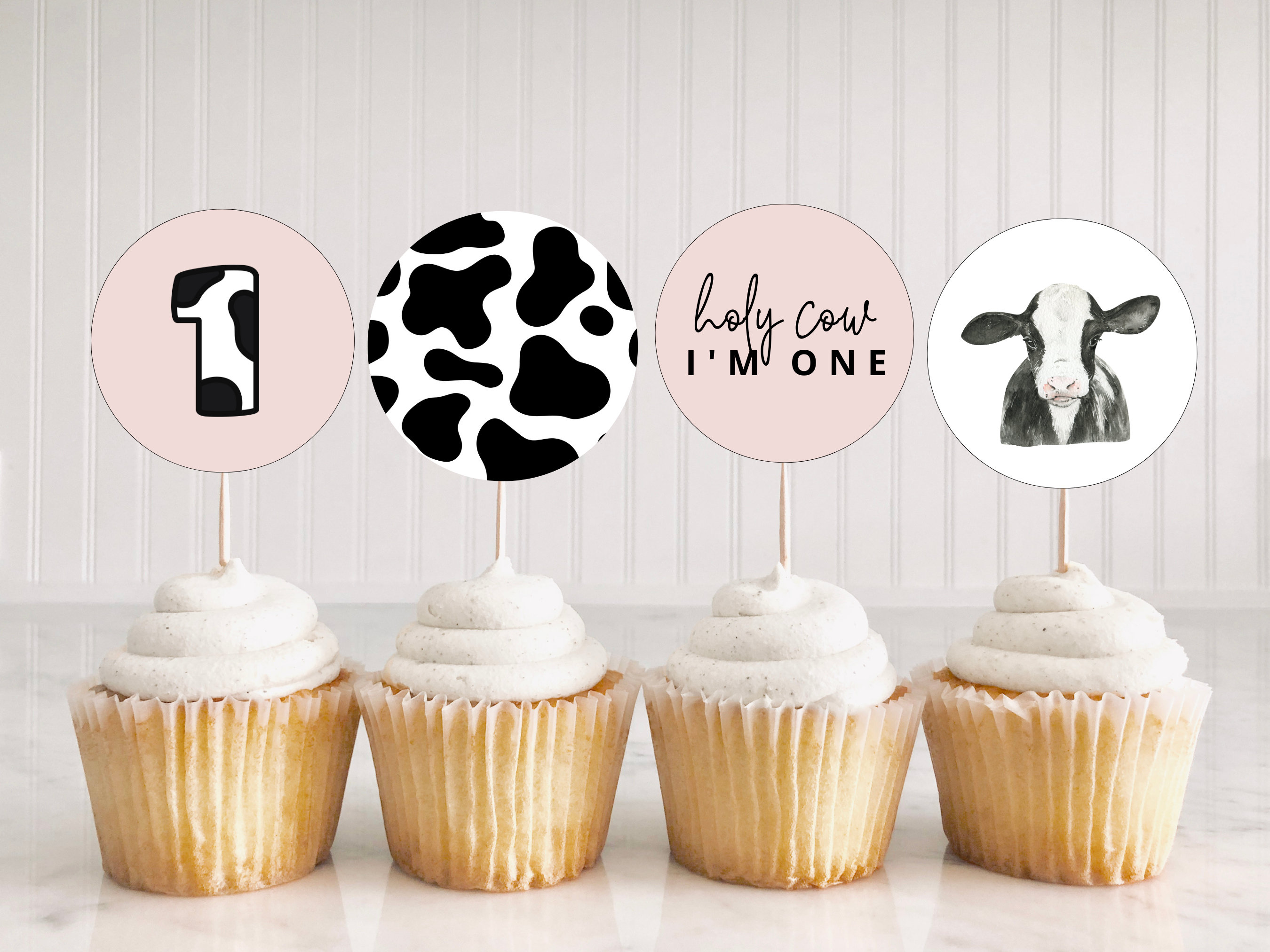 Holy Cow Birthday Bundle, Cow First Birthday Party Pack, Holy Cow I'm ...