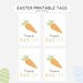 Printable Easter Tag, Easter Carrot Tag, Easter Bunny Gift Label ...