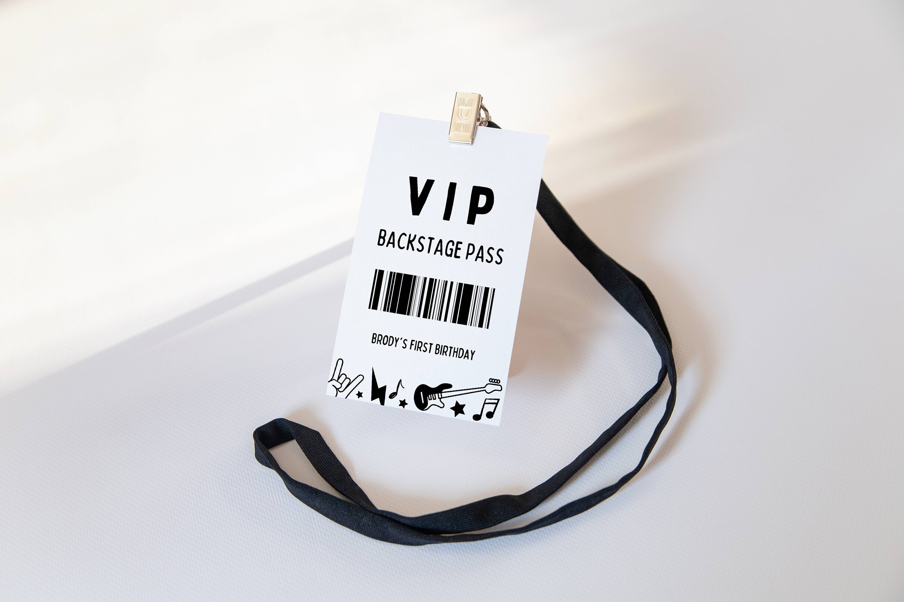 Diy Rock Star Vip Pass
