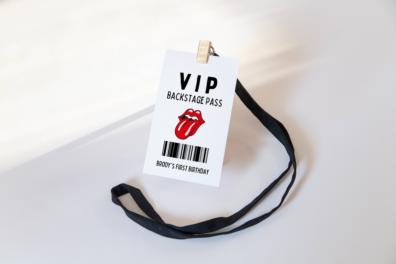 Rock and Roll VIP Backstage Pass, Rock N Roll Party All Access Pass ...